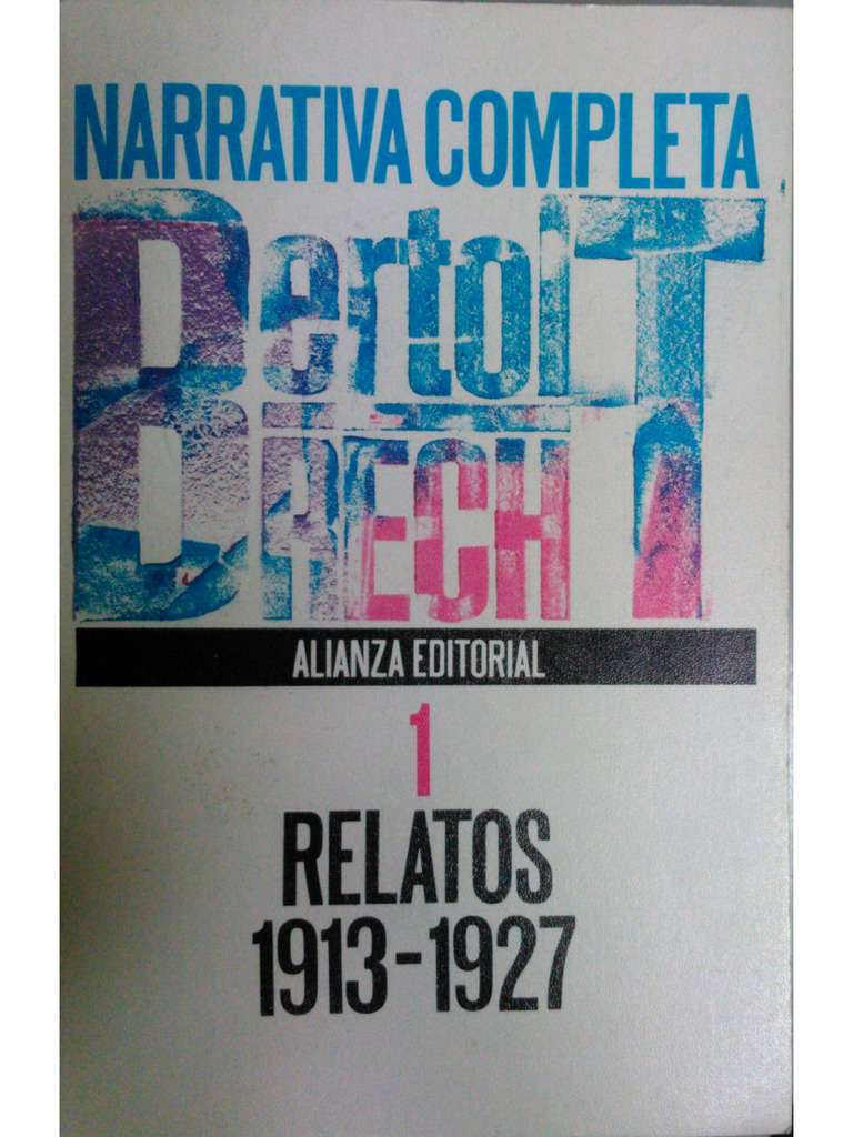 Bertolt Brecht - Relatos (1913-1927) | PDF