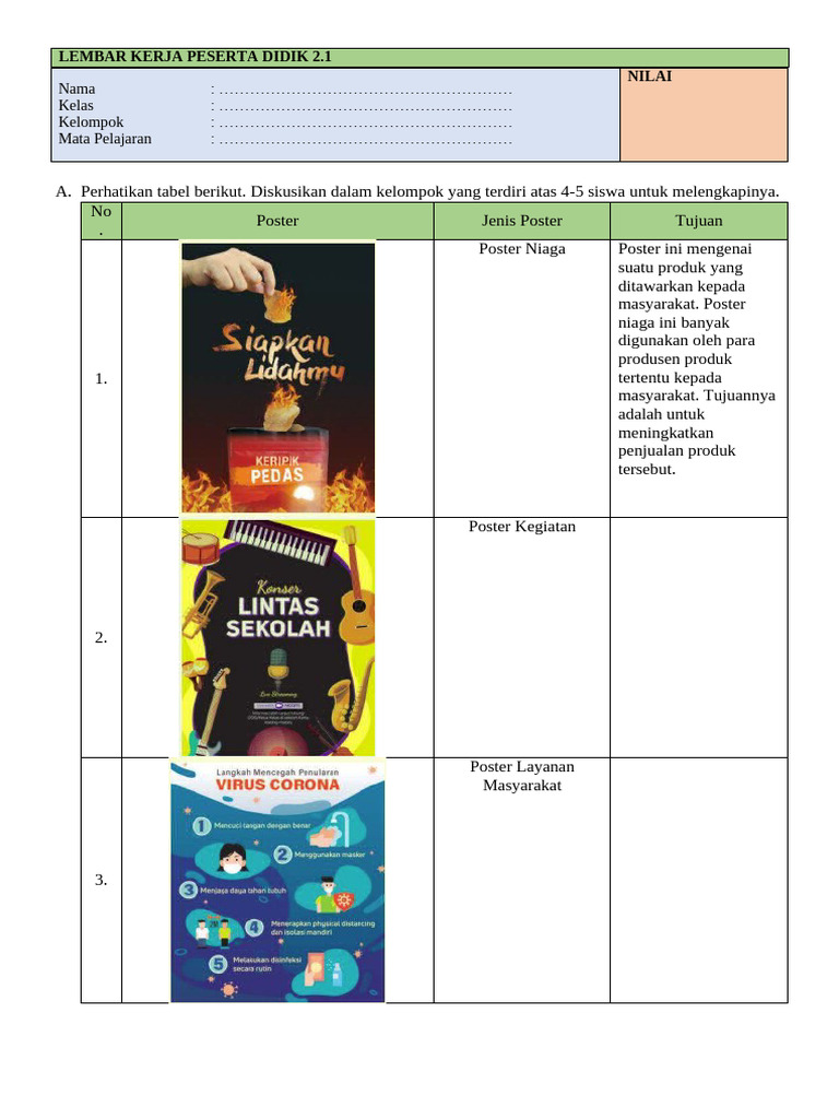 LKPD 1.5 Poster | PDF
