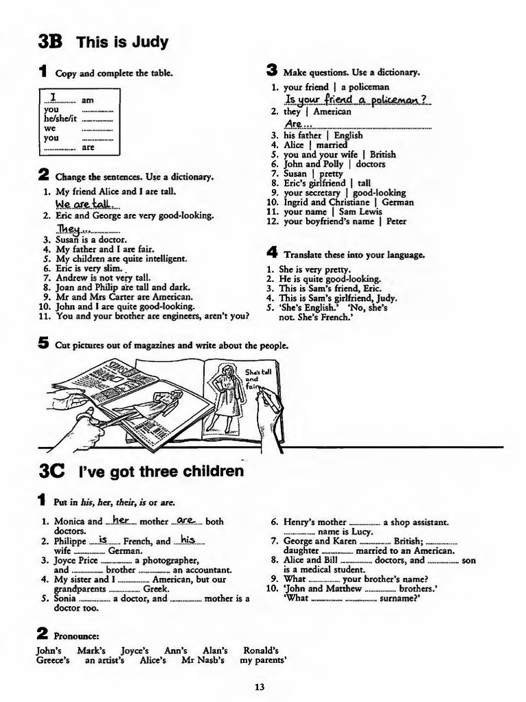 The New Cambridge English Course Level 1 Practice Key - Compress 11 | PDF