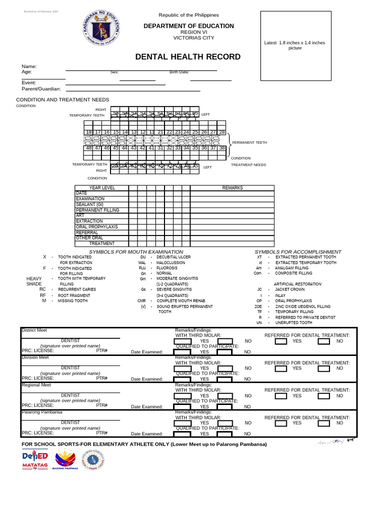 Dental-Health-Record | PDF | Dentist | Dentistry