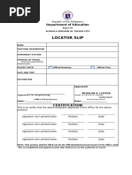 Locator Slip | PDF