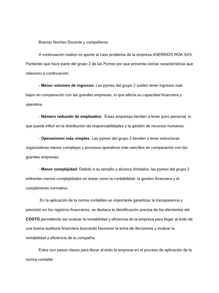 Activida 1 Foro Caso Prolema Contabilidad Produccion y Mercadeo | PDF | Contabilidad | Business