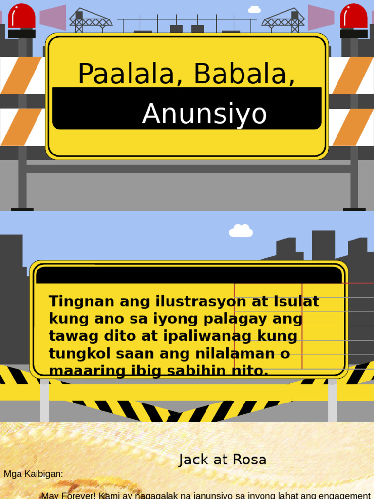 Anunsiyo Babala at Paalala | PDF