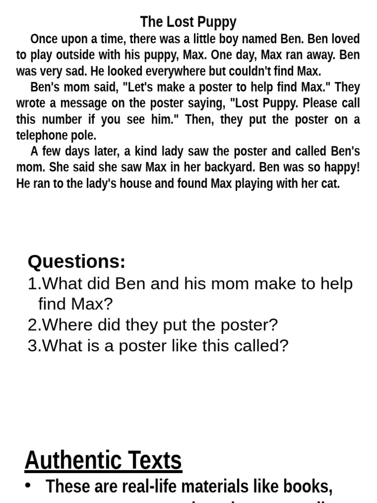 Authentic Text | PDF