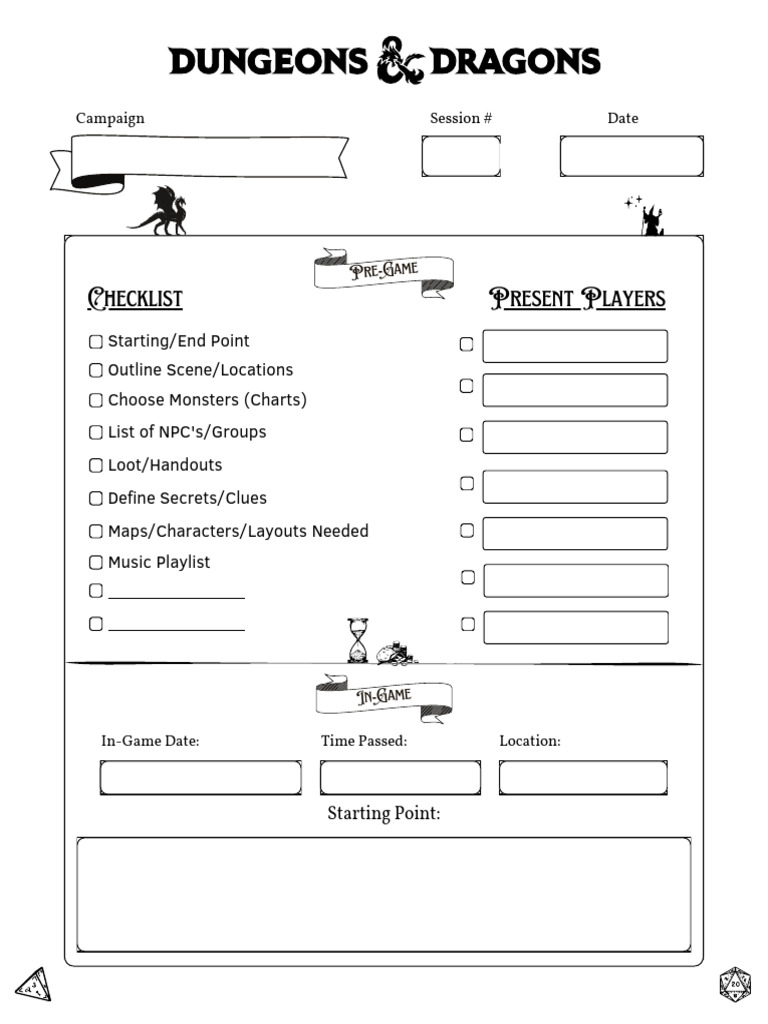 DND GM Notes PDF | PDF