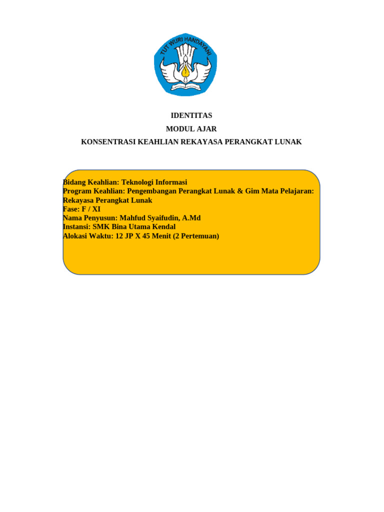 Modul Ajar Rekayasa Perangkat Lunak - Konsep Struktur Hirarki Basis ... Modul Ajar Rekayasa Perangkat Lunak - Konsep Struktur Hirarki Basis ...