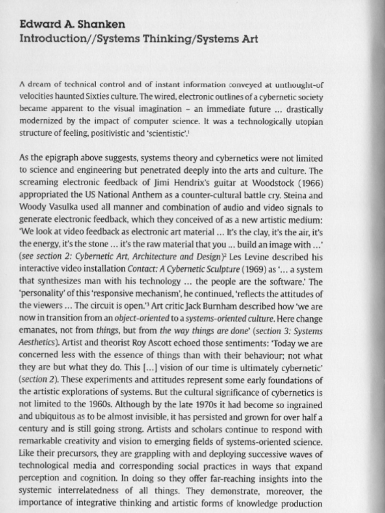 Shanken - System Thinking System Art | PDF