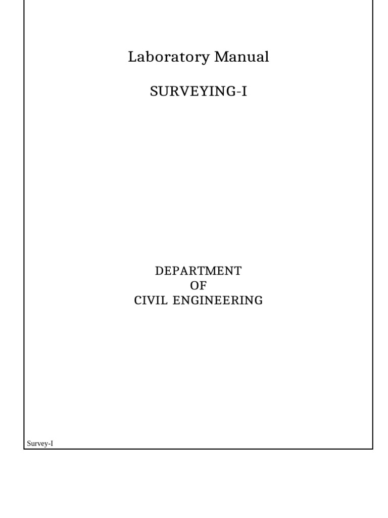 surveying-lab-manual | PDF | Compass | Surveying