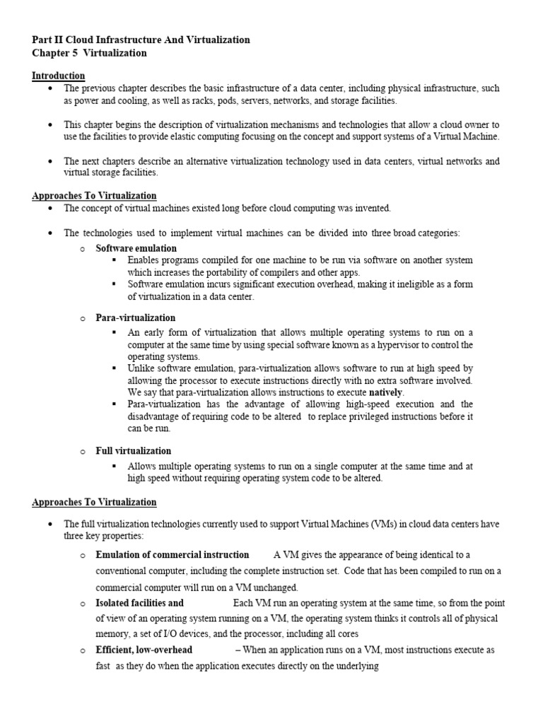 Chapter 5 Virtual Ization | PDF | Virtual Machine | Operating System