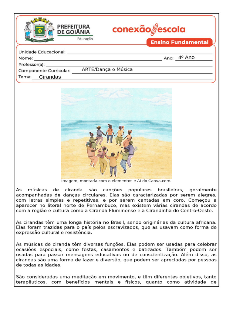 Cirandas: Cultura e Educação no Brasil | PDF | Entretenimento