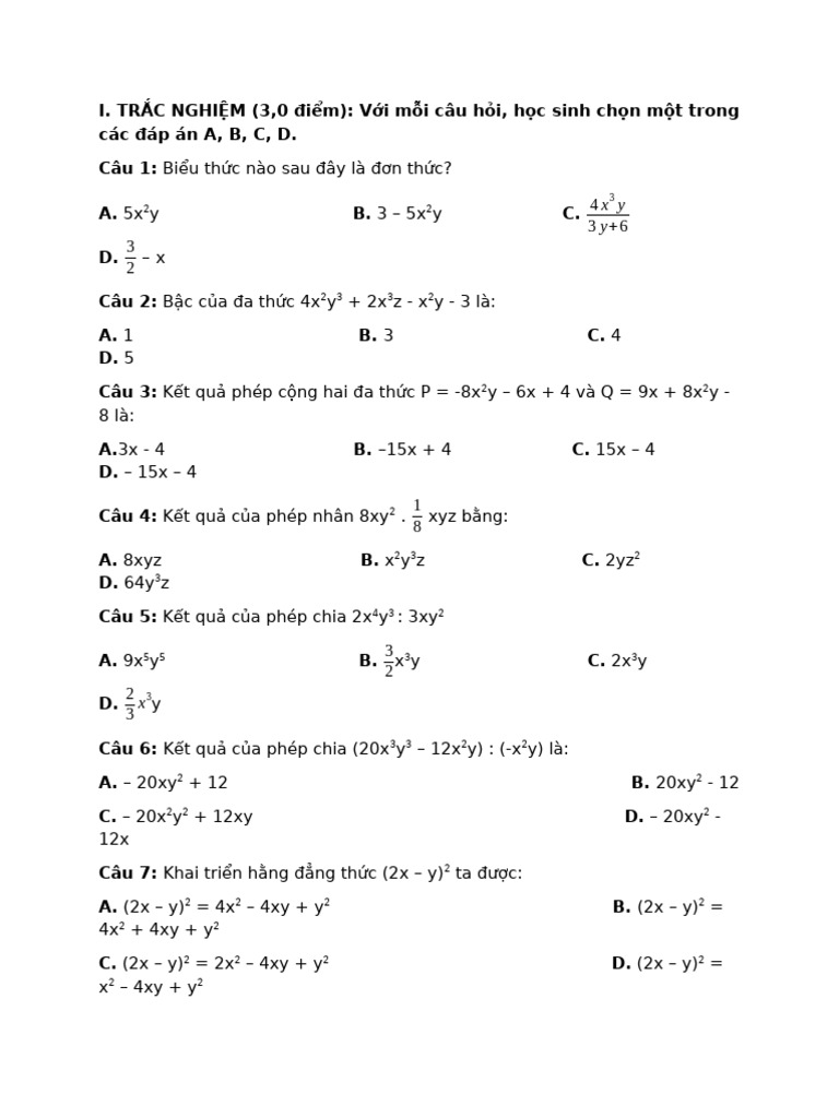 Đề gk toán 9 NTN | PDF