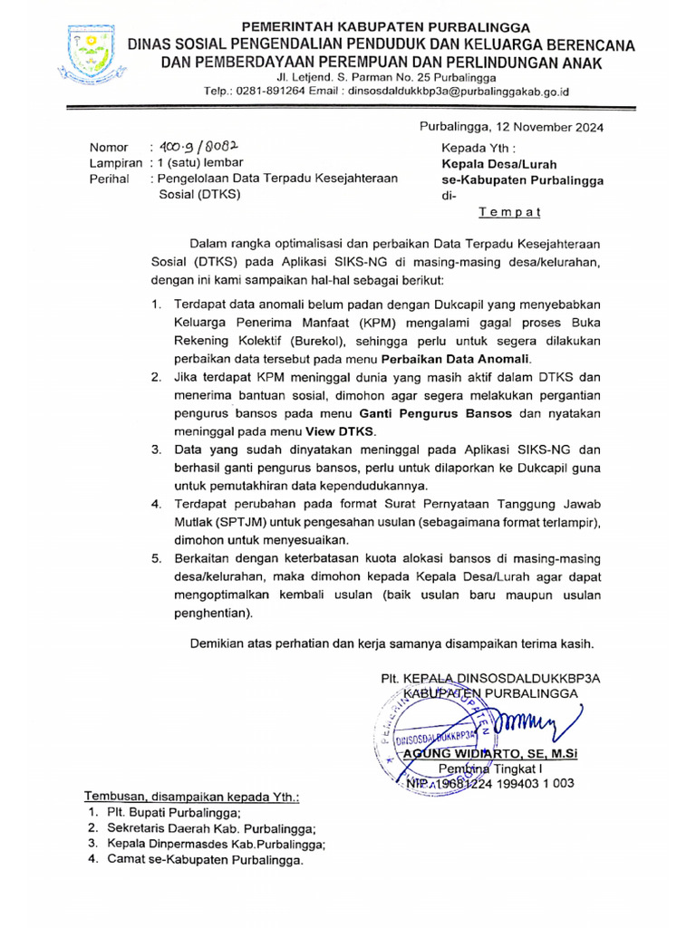 8082.pengelolaan DTKS | PDF