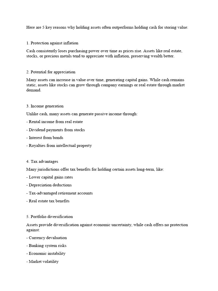 Here Are 5 Key Reasons Why Holding Assets Often Outperforms Holding ...