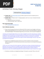 NGPF Online Bank Simulator Guide | PDF | Transaction Account | Banks