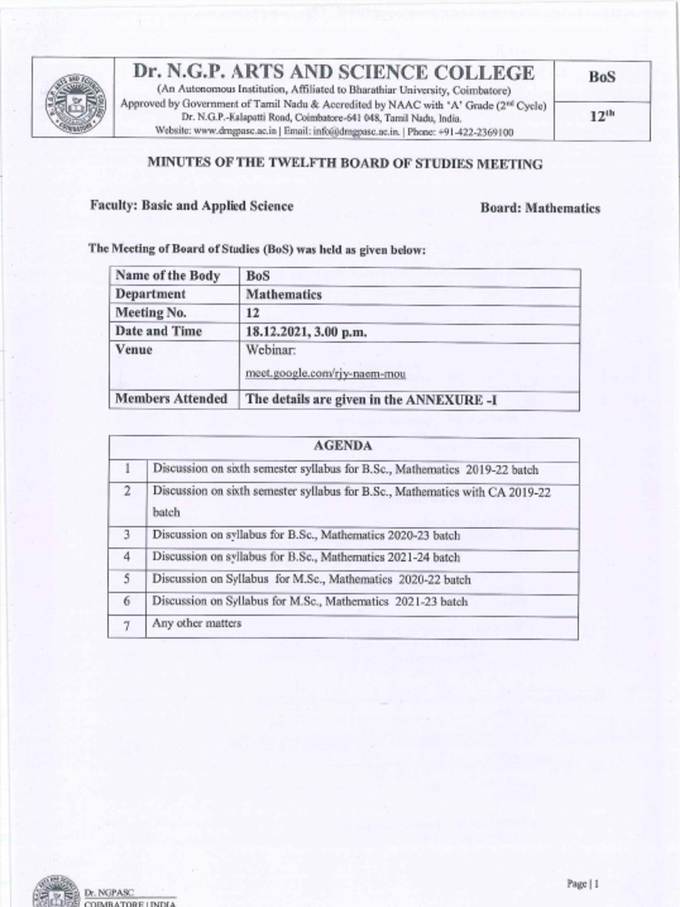 Maths 2021 22 Odd | PDF