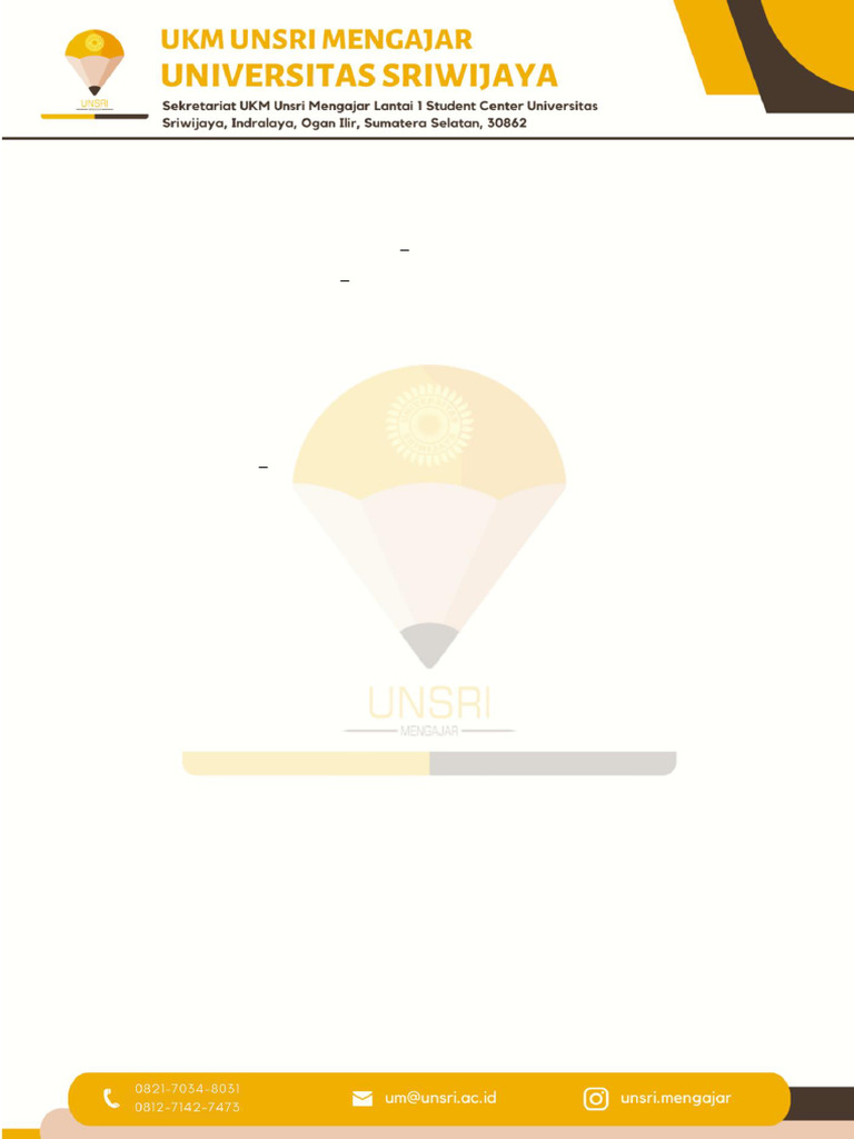 Timeline Open Recruitment Ukm Unsri Mengajar | PDF | Karier ...