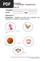 Mga Letrang Nagsisimula Sa Letrang T | PDF