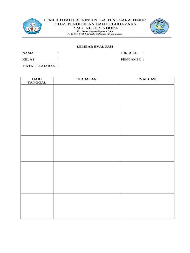 Lembar Evaluasi | PDF