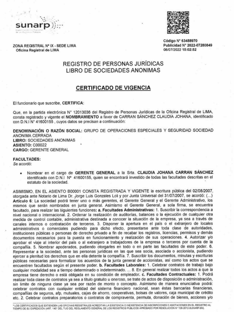 Vigencia Claudia | PDF