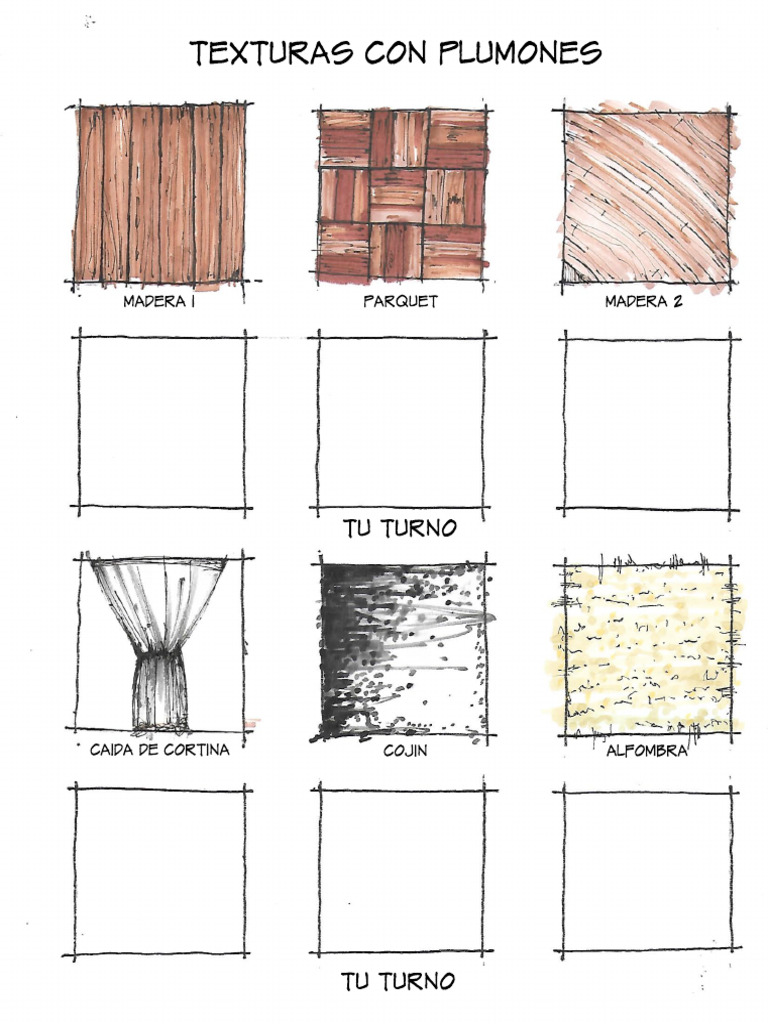 Texturas Con Plumon | PDF