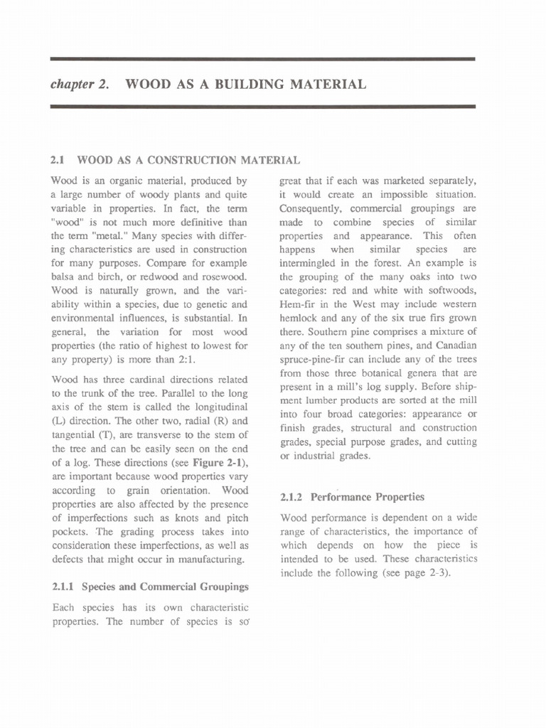 Tugas Bacaan Wood As Building Material | PDF