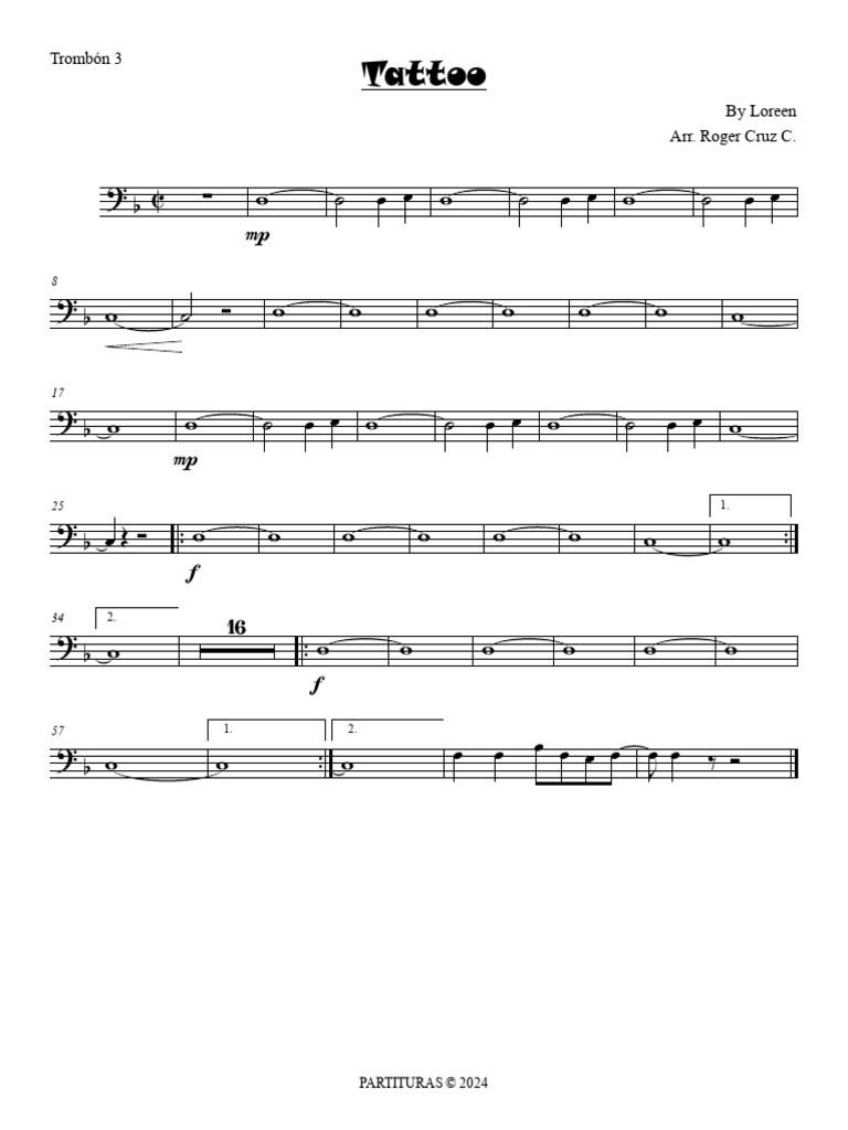 Tatto - Trombón 3 | PDF