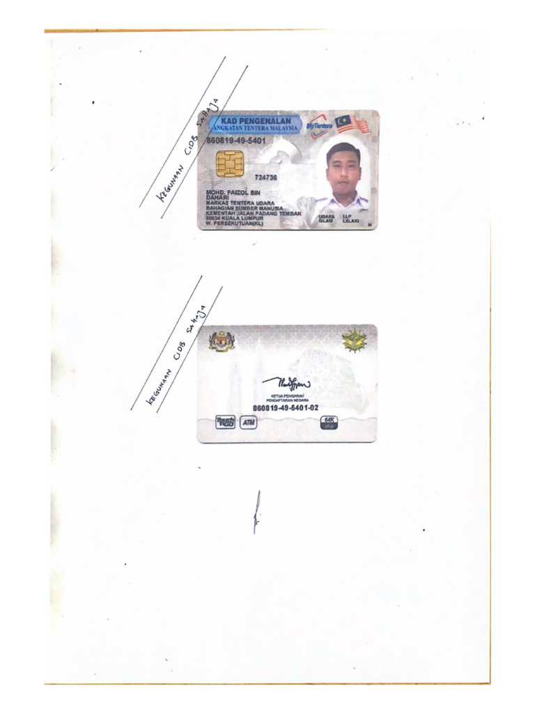 Kad Pengenalan | PDF