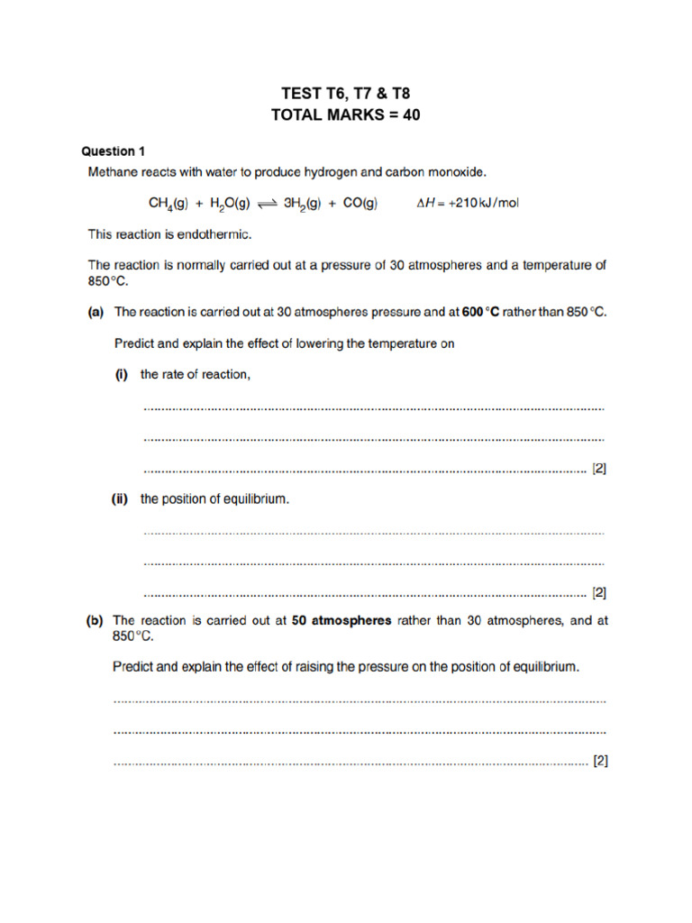 'O' Level - T6, T7 & T8 Short Test | PDF | Teaching Methods & Materials