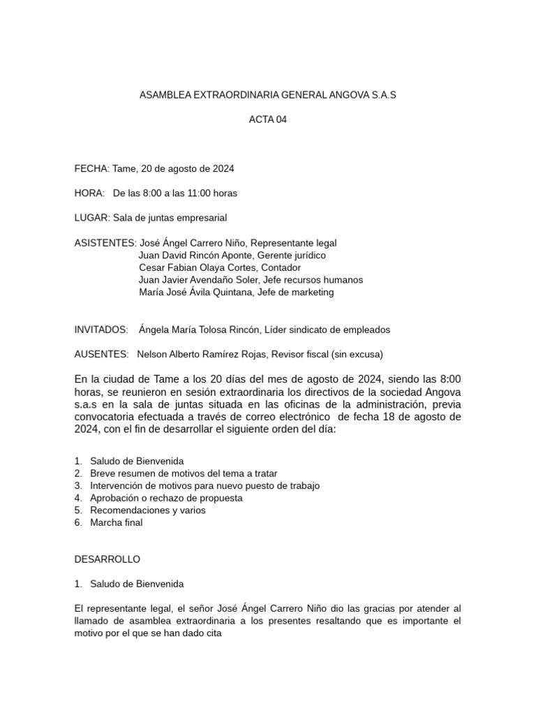 Acta 03 | PDF | Business