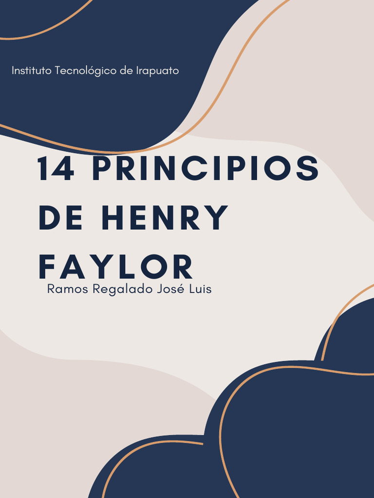14 Principios de Henry Faylor | PDF | Business | Economias