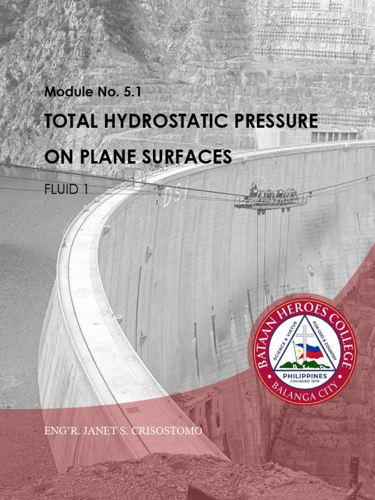 FLUID1 MOD.5.1 - Hydrostatic Force On Plane Surfaces | PDF | Pressure | Fluid