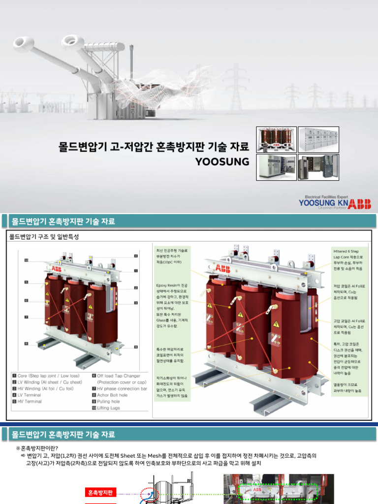 몰드변압기 혼촉방지판 - YOOSUNGKN - REV00 | PDF