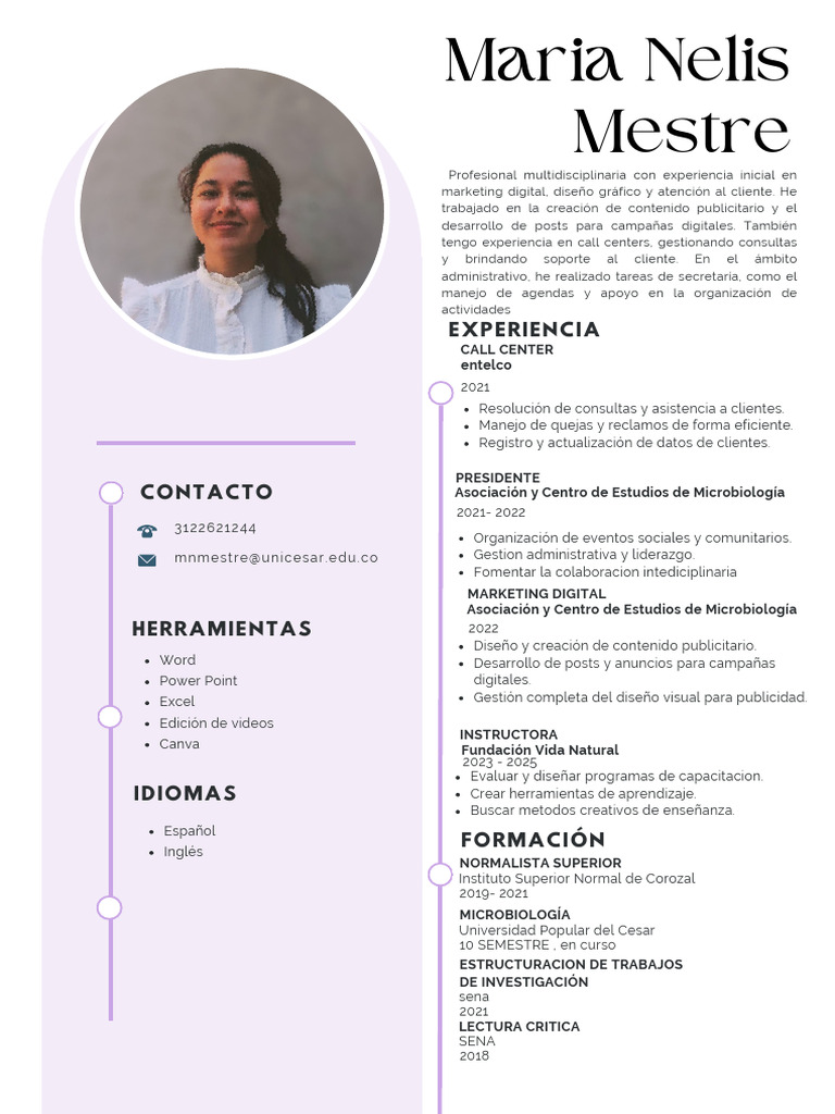 Perfil Profesional en Marketing y Diseño | PDF | Diseño gráfico ...