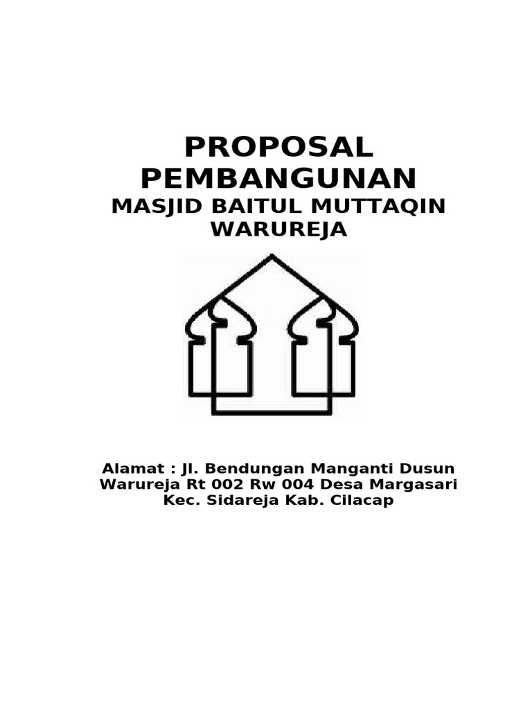 Proposal Masjid Baitul Muttaqin | PDF