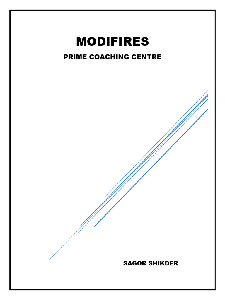 Modifire | PDF | Adverb | Adjective