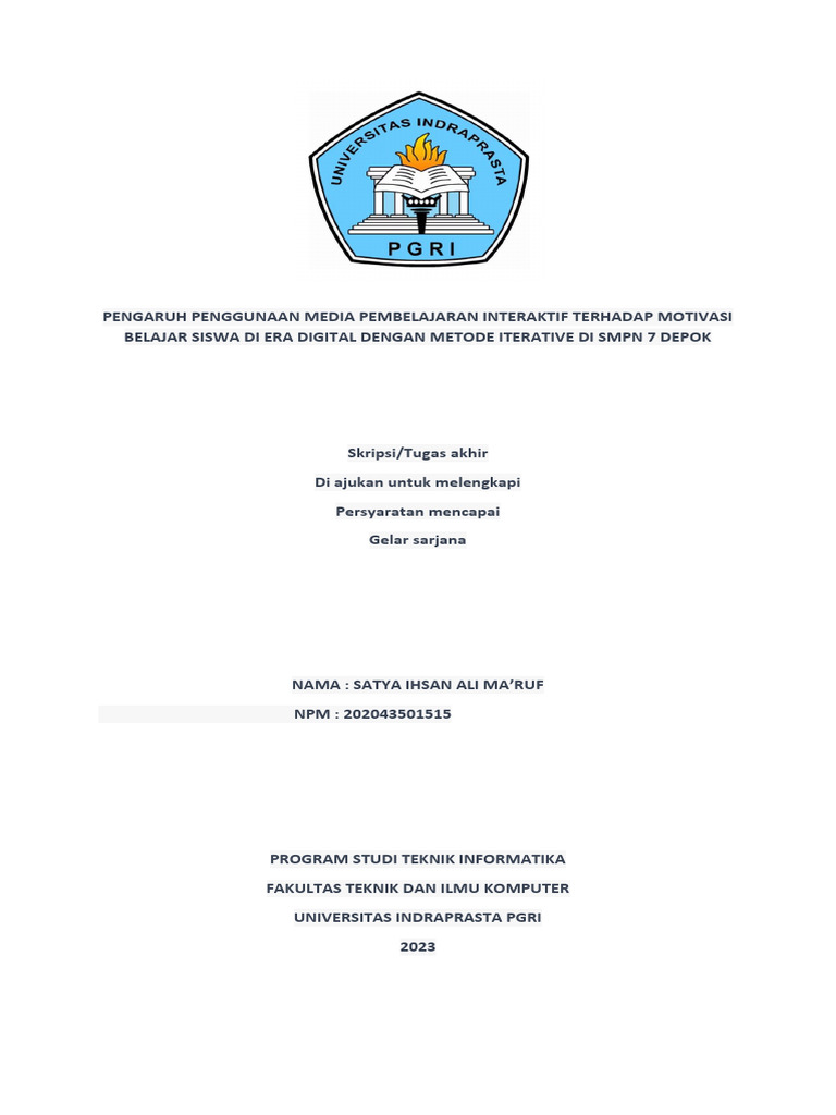 Pengaruh Penggunaan Media Pembelajaran Interaktif Terhadap Motivasi Belajar Siswa Di Era Digital ...