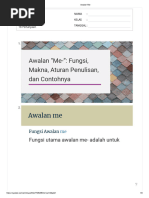 Latihan Soal Awalan Me Kelas 5 | PDF