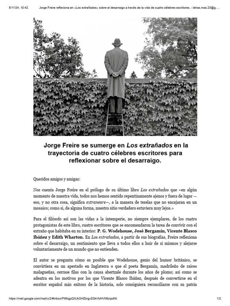 Desarraigo en "Los extrañados" | PDF