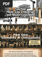 7 Elements Defining Civilization | PDF | Civilization | Wealth