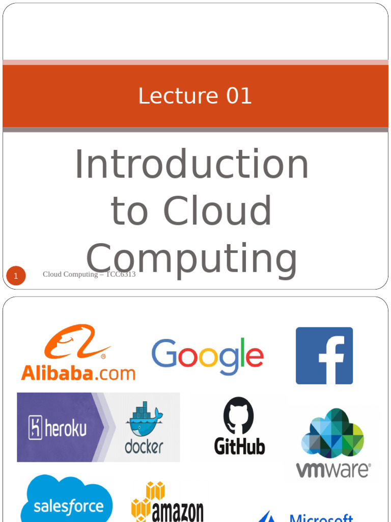 Lec01 | PDF | Cloud Computing | Software As A Service