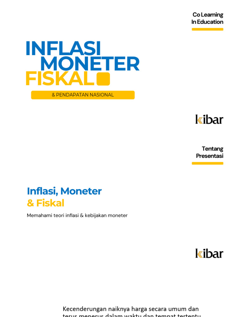 Memahami Inflasi, Moneter & Fiskal Oleh Aras Raya Foundation | PDF