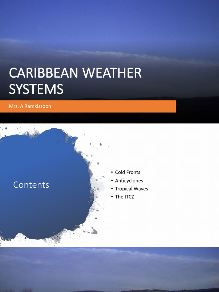 Weather & Climate Caribbean Weather Systems Form 5 Geography (Class 7 ...