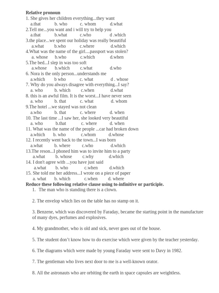 Mastering Relative Pronouns and Clauses | PDF