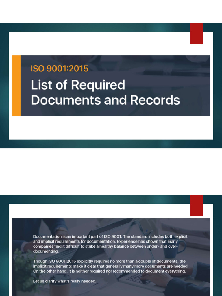 Documentation Requirement | PDF