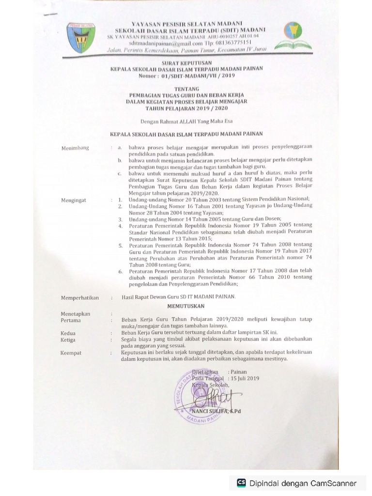 SK PBM MADANI Smter 1 15 Juli 2019 | PDF