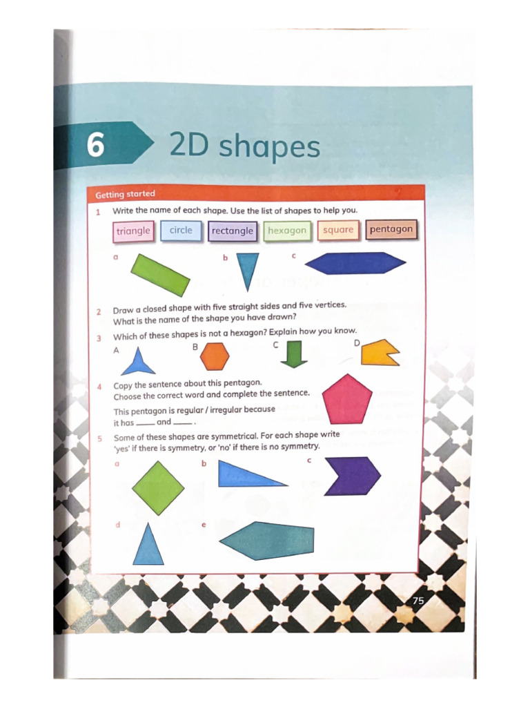Unit 06.01. 2D Shapes | PDF