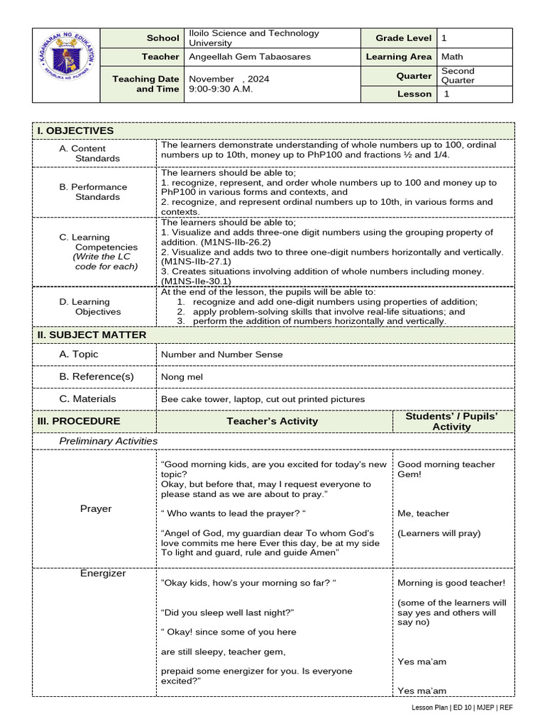 ED10-LP.-FINAL-FORMAT.2 | PDF | Teachers | Cognition