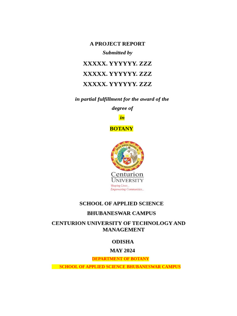 Skill Project Report 1112 | PDF | Biotechnology | Ginger