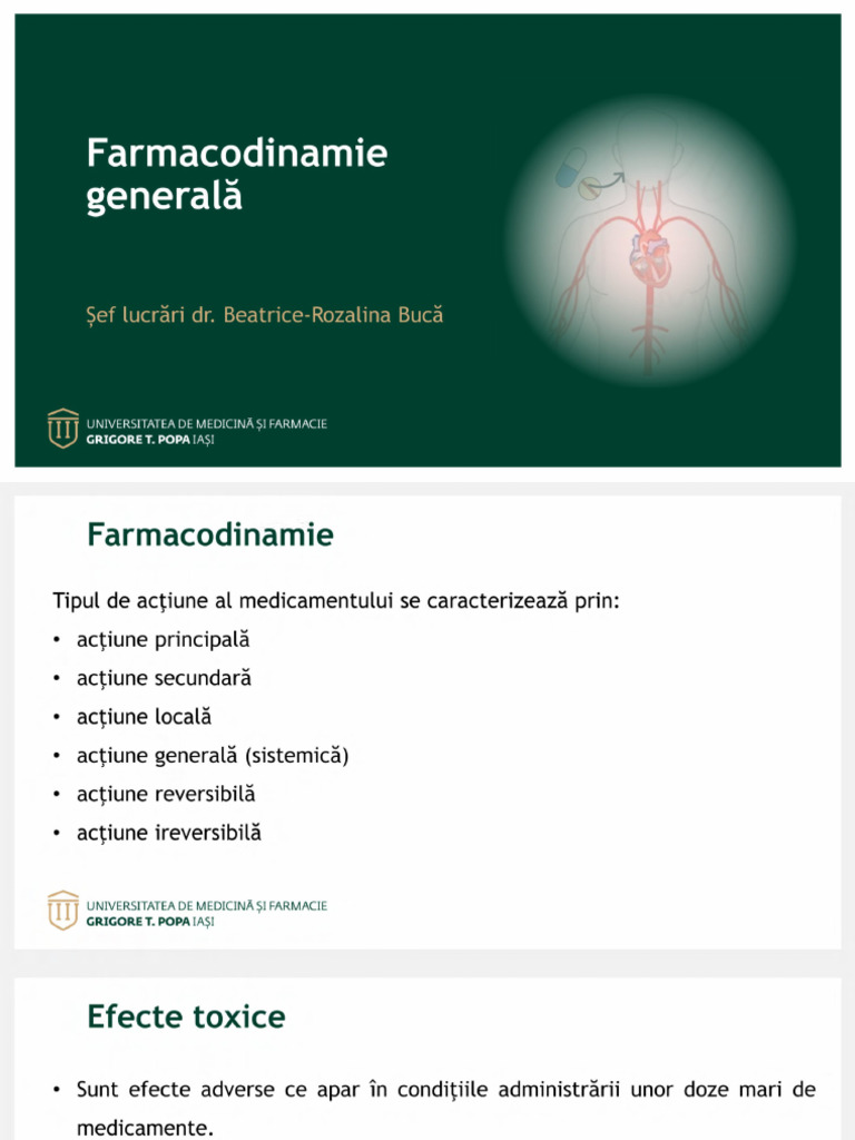 Farmacologie CURS02 MG-compressed | PDF