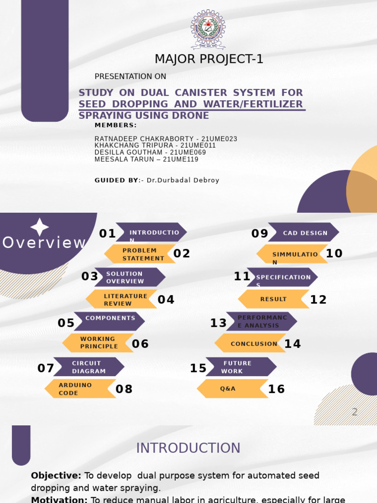 Major Project Final PPT | PDF | Arduino | Servomechanism